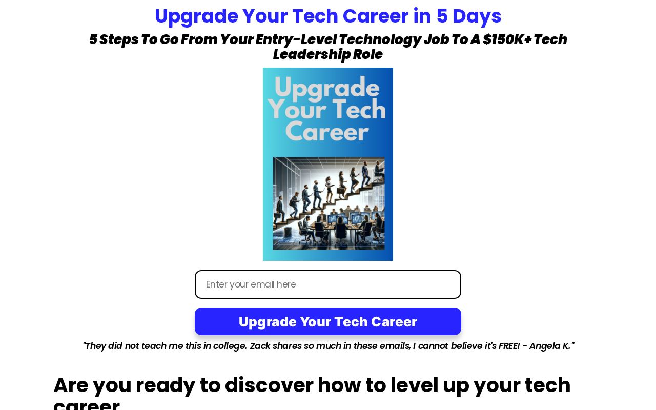 Upgrade Your Tech Career